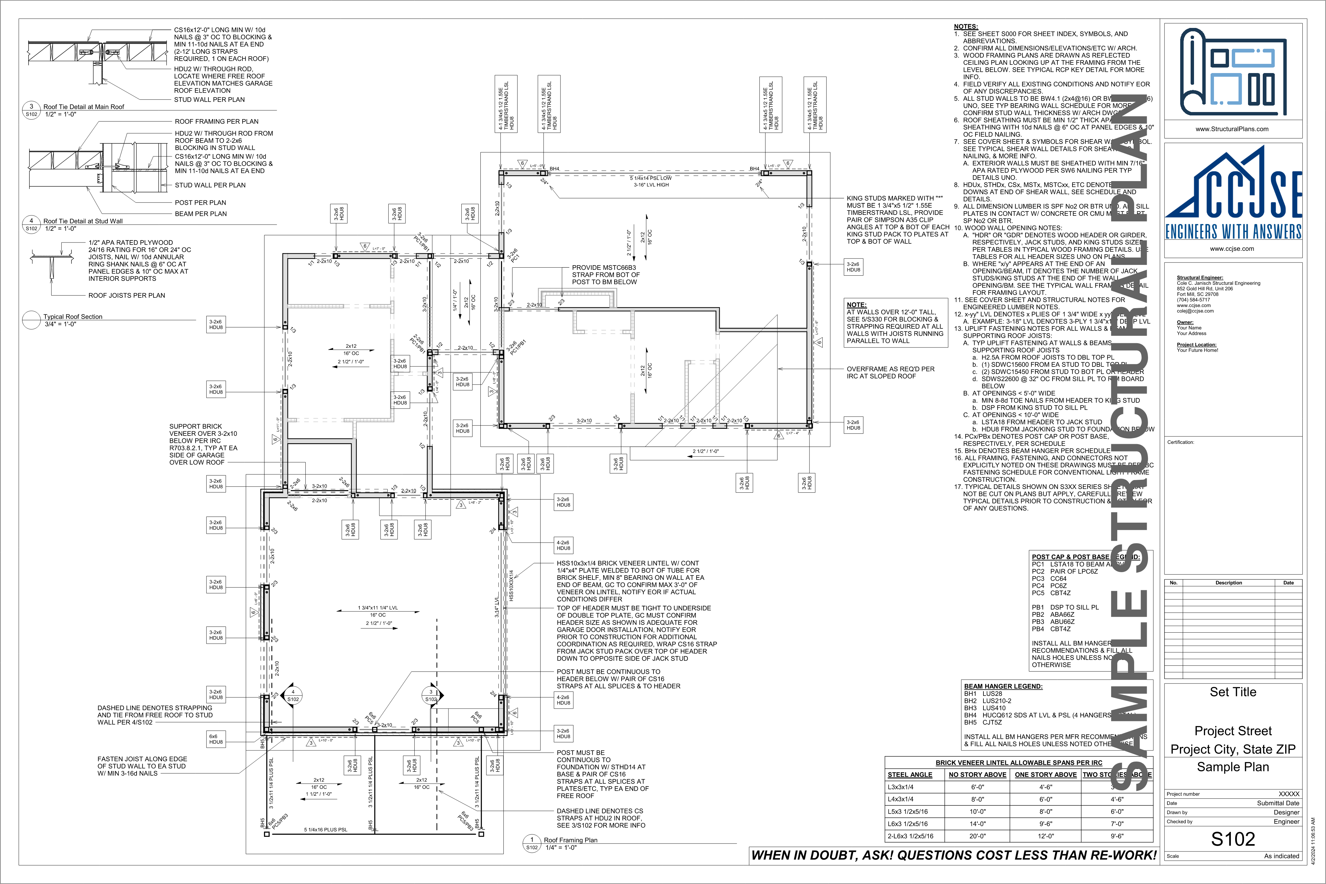 Engineered Structural Plans for your Build - Structural Plans